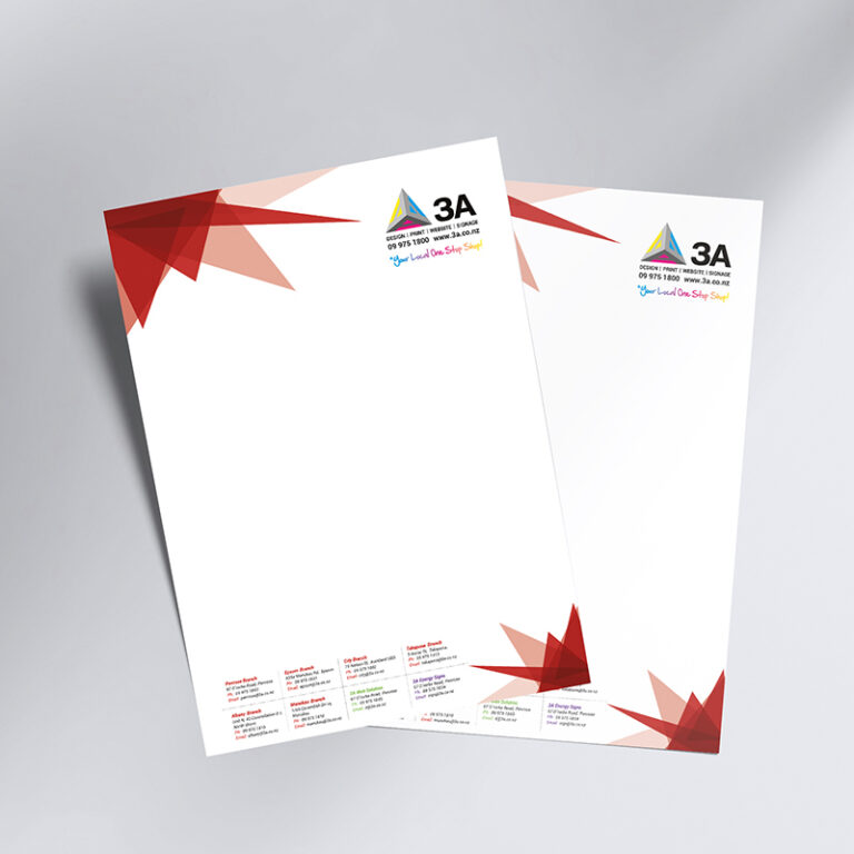 Find the Best Letterhead Printing | 3A Print New Zealand